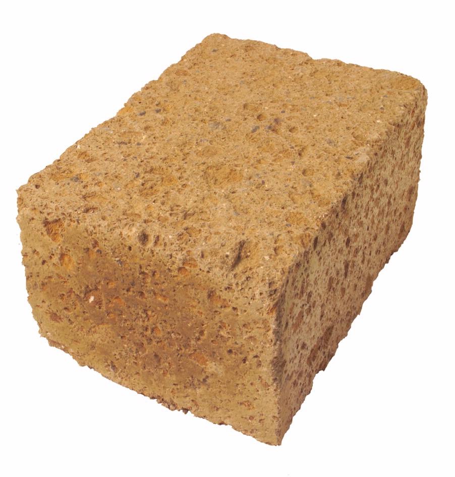 Tuffsteinblock Braun | TUFFSTEIN | GARTENBAUSTEINE | SCHERF - Sand und Mehr